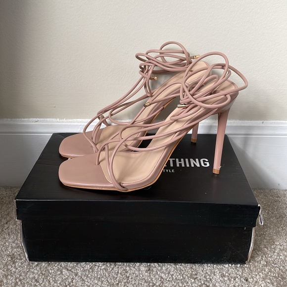 PrettyLittleThing | Shoes | Plt Prettylittlething Square Toe Lace Up ...